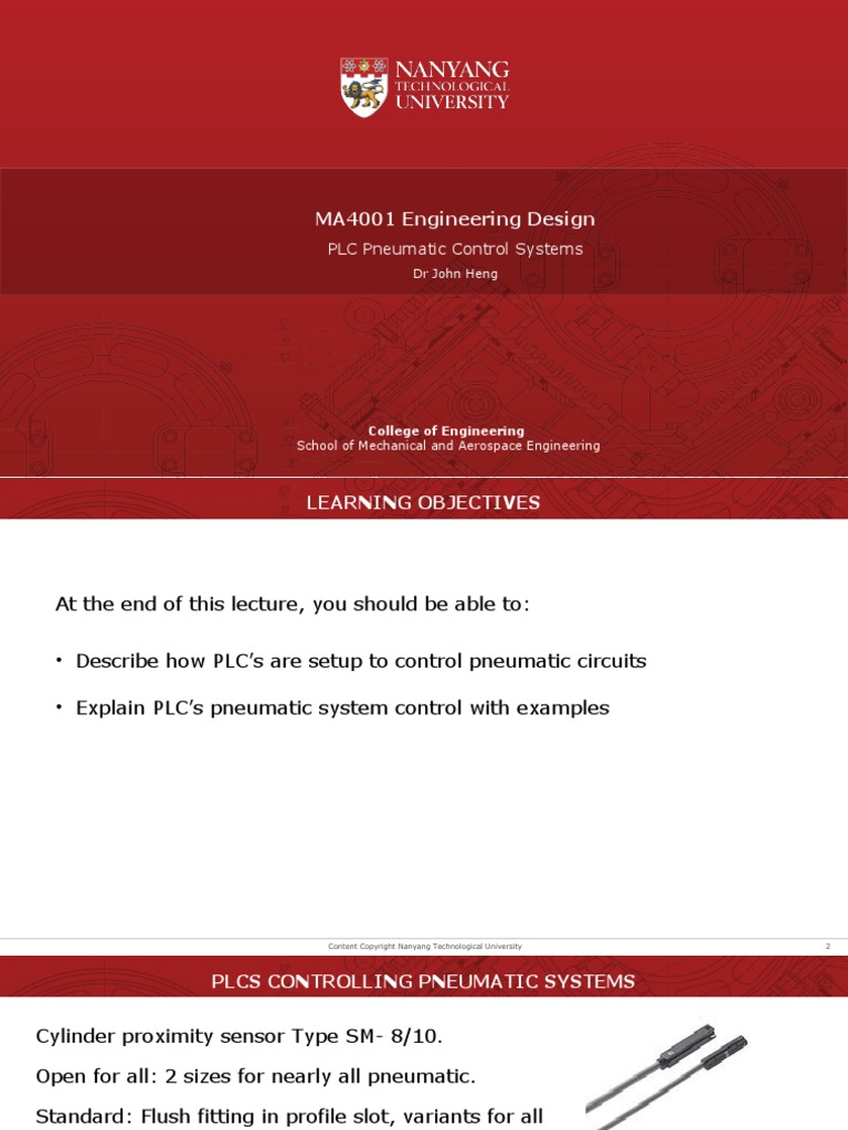 MA4001 LD PLC Pneumatic Systems TEL Lecture Version | PDF | Programmable Logic Controller ...