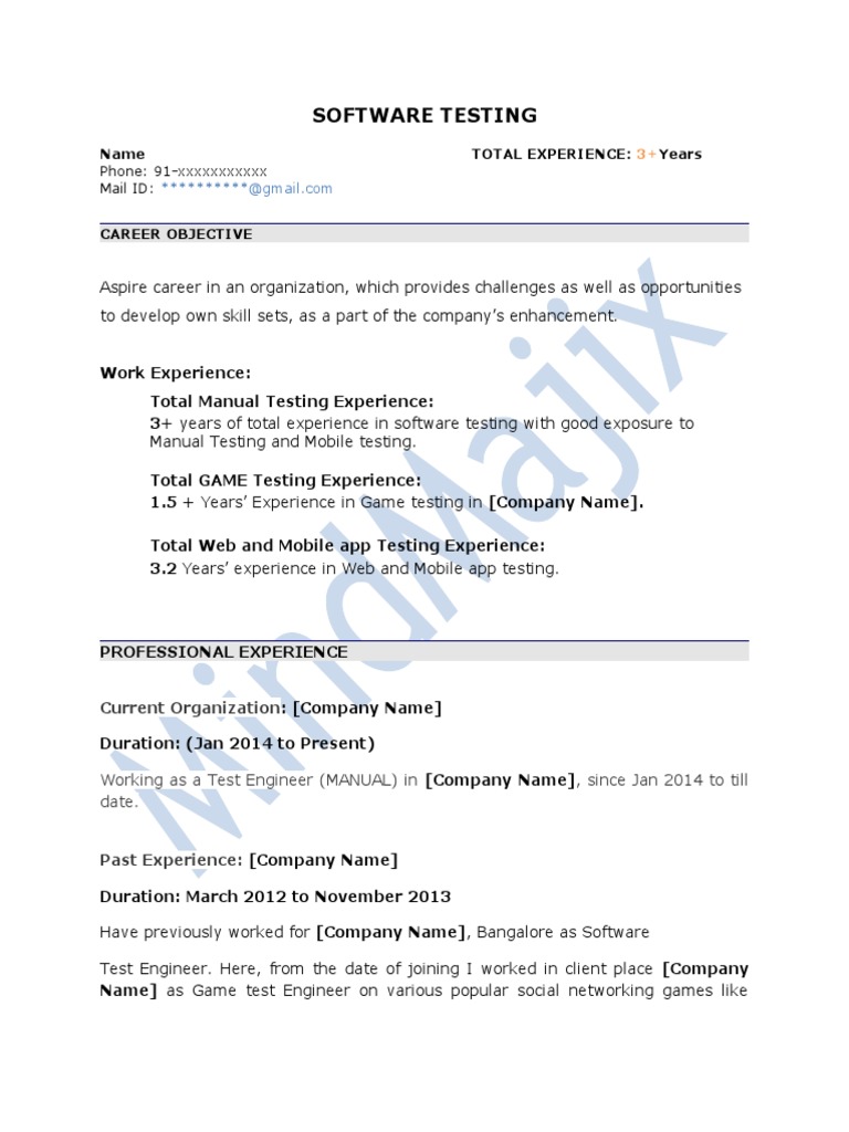 QA Sample Resume 2 | PDF | Ios | Mobile App