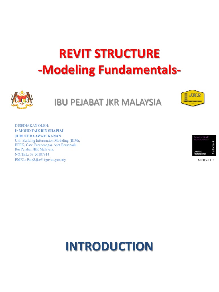 BIM Structure-Modeling Fundamental - 2017 | PDF