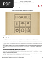 Símbolos Pictográficos de Embalaje | PDF | Cartón | Materiales de ...