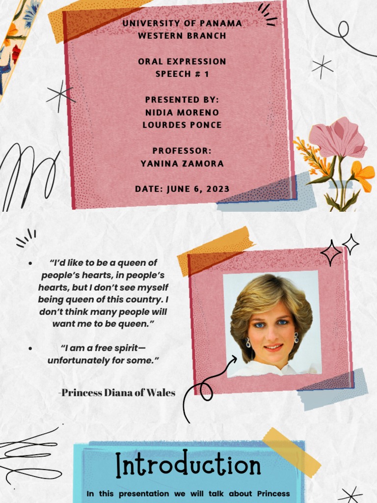 Princess Diana presentation PDF | PDF | Diana