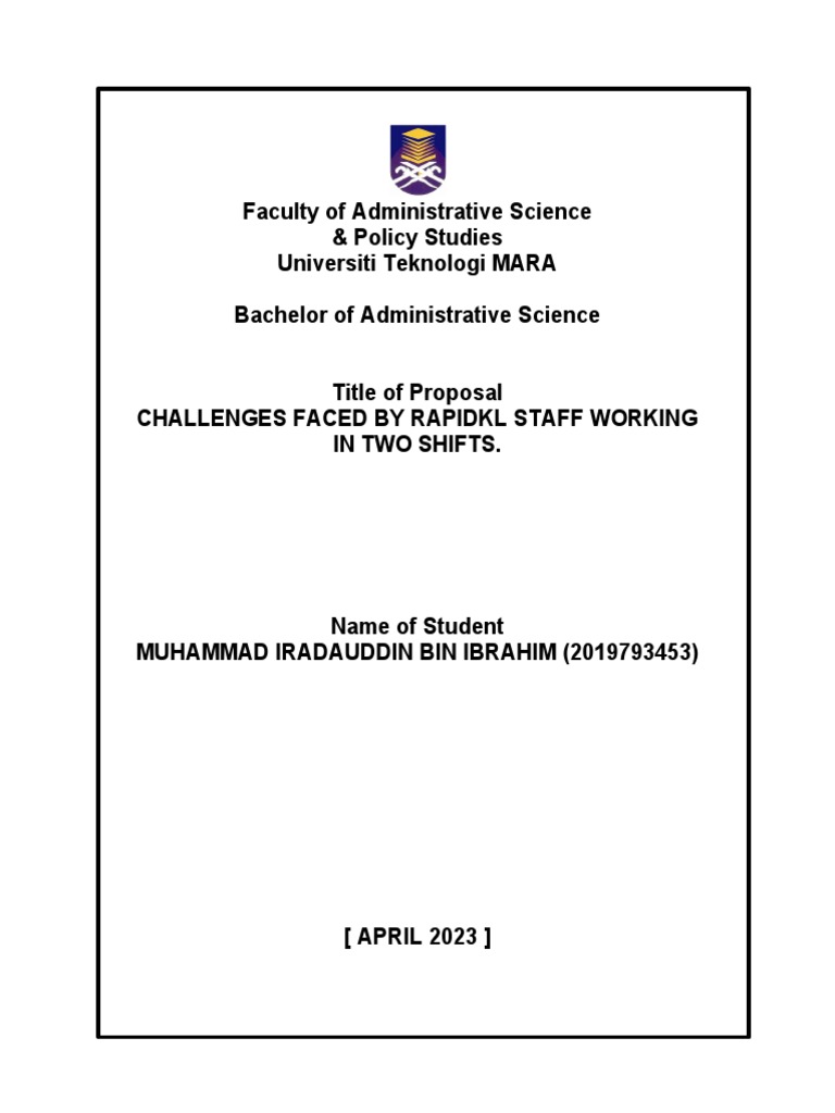 Proposal Template Irad | PDF | Statistics | Data Analysis