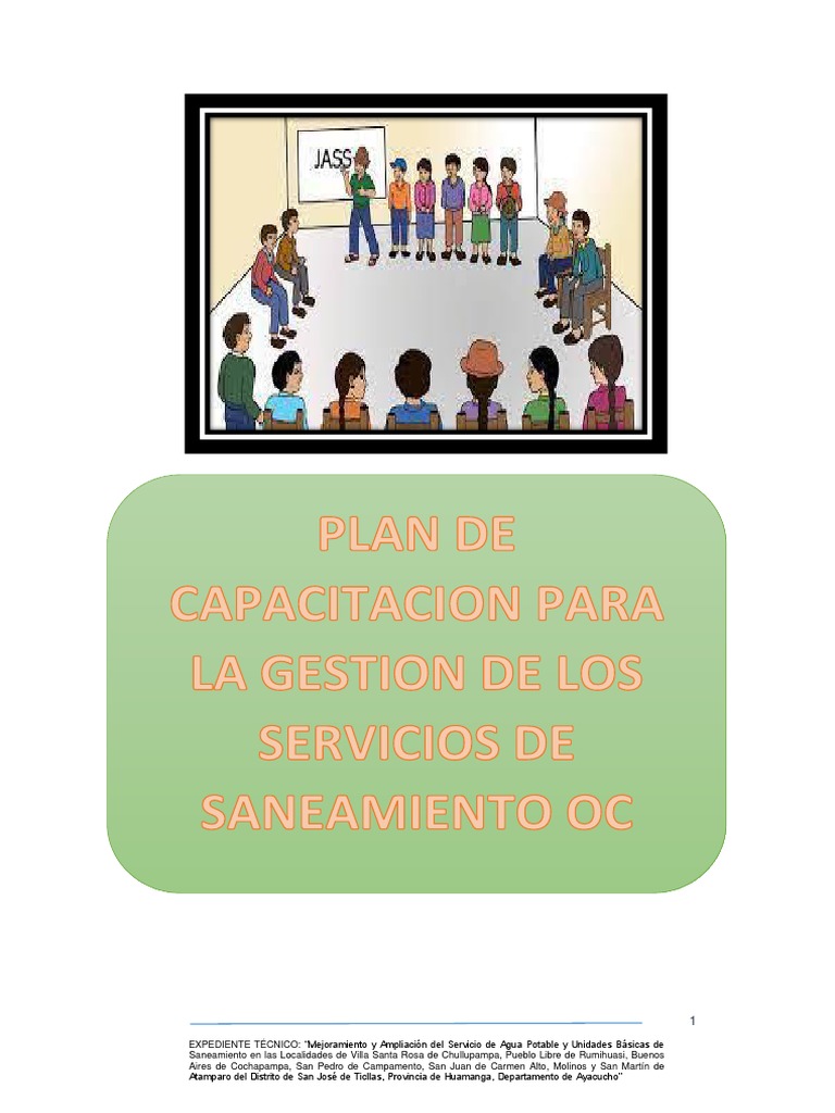 Plan de Capacitación para Jass | PDF | Agua | Saneamiento