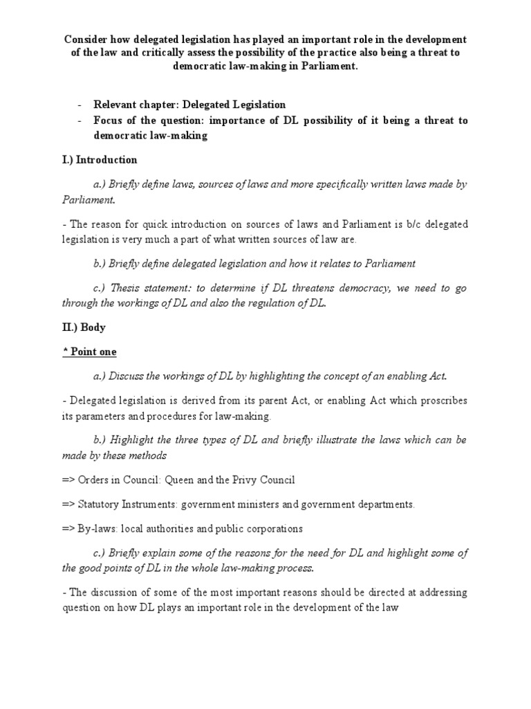 DL Prompt | PDF | Sources Of Law | Parliament