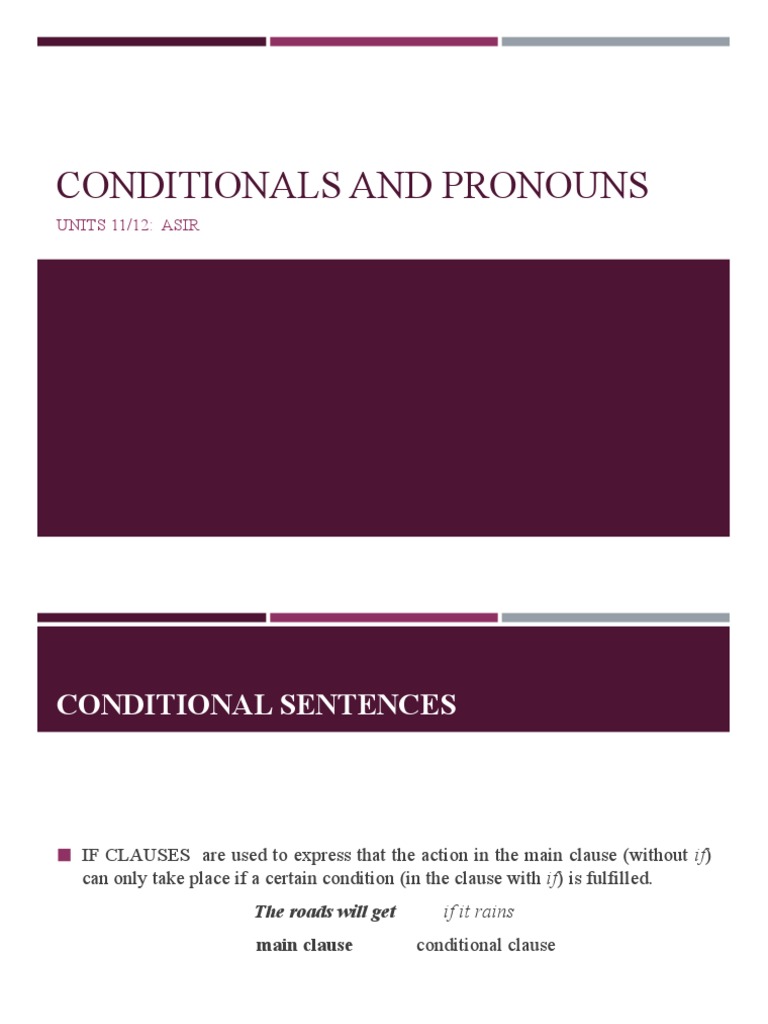 Conditionals and Pronouns Asir | PDF | Semantic Units | Linguistic Typology