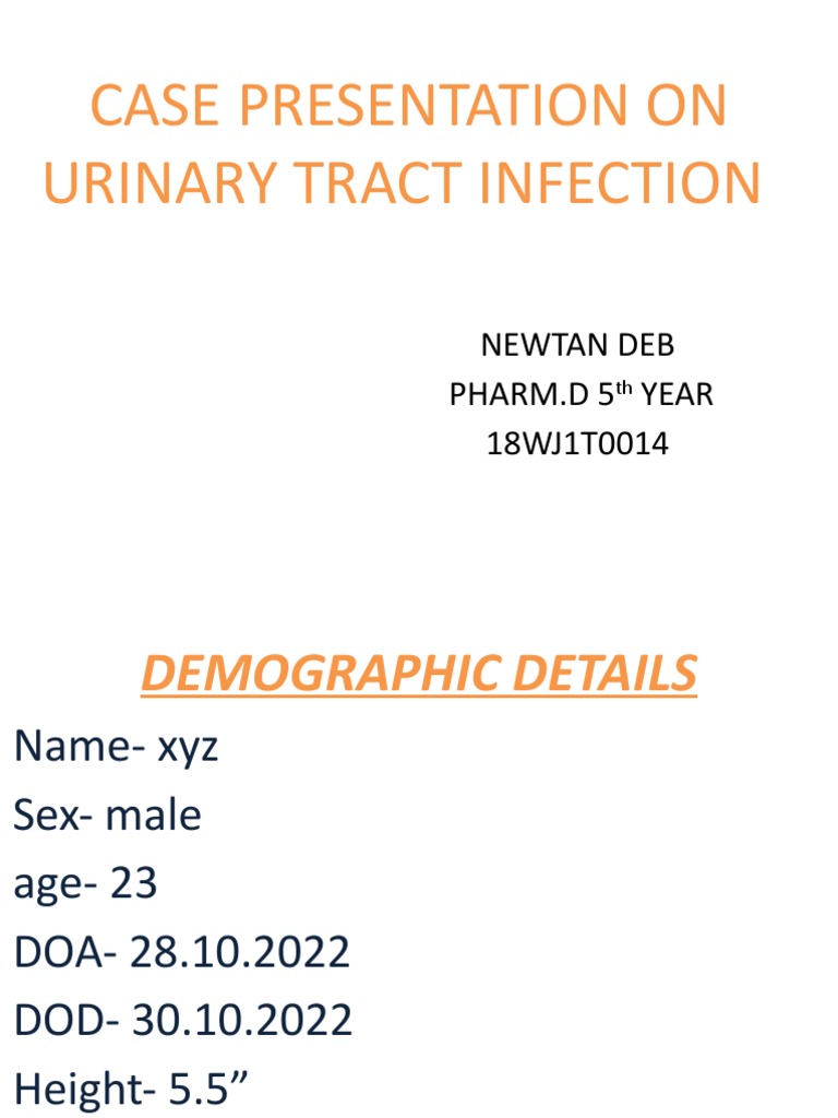 Case Presentation UTI | PDF