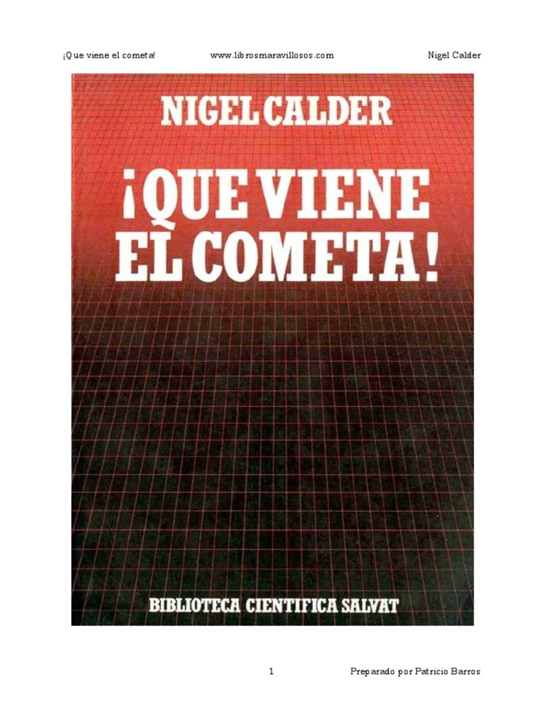 Que Viene El Cometa - Nigel Calder | PDF | Cometa | Sistema solar