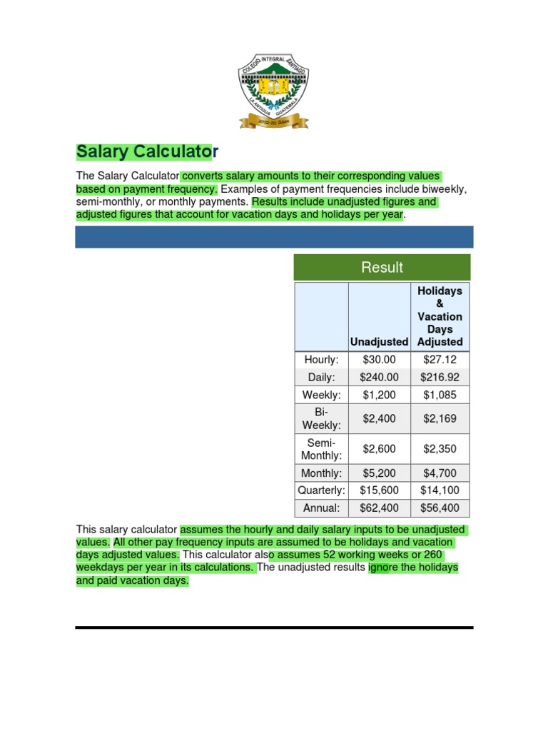 Salary Calculation | PDF | Payroll | Payroll Tax