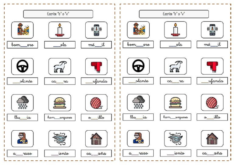 USO DE LA B Y V | PDF