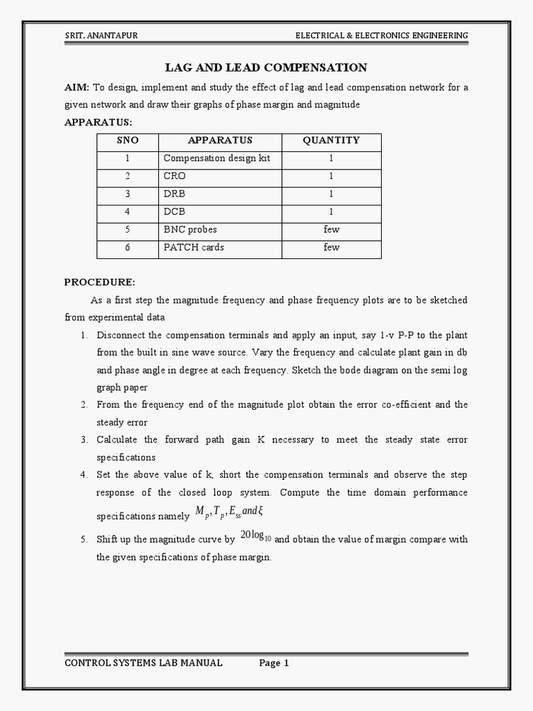 CS Lab Manual Original | PDF | Electric Motor | Voltage CS Lab Manual Original | PDF | Electric Motor | Voltage