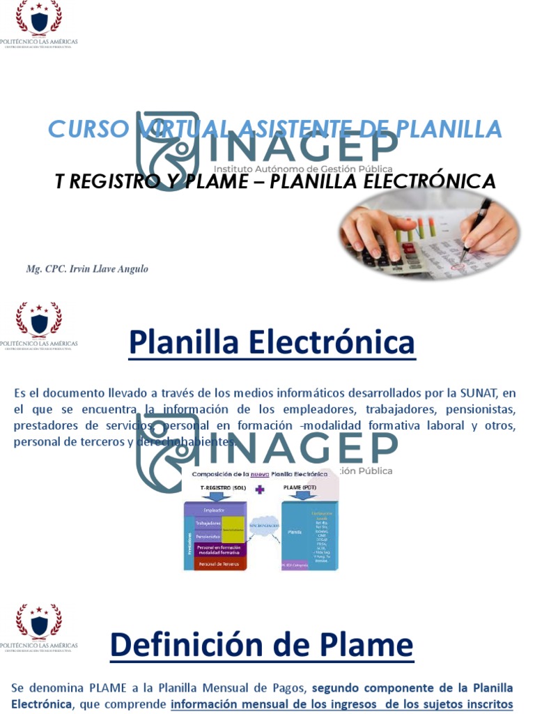 T registro y PLAME | PDF | Pensión | Salario