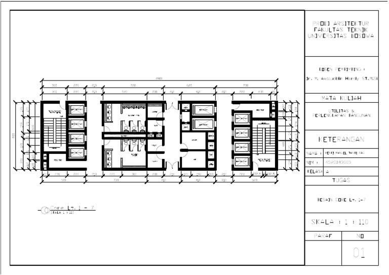 Desain Core Bangunan Lantai 1-21 Utilitas & Perlengkapan Bangunan ...