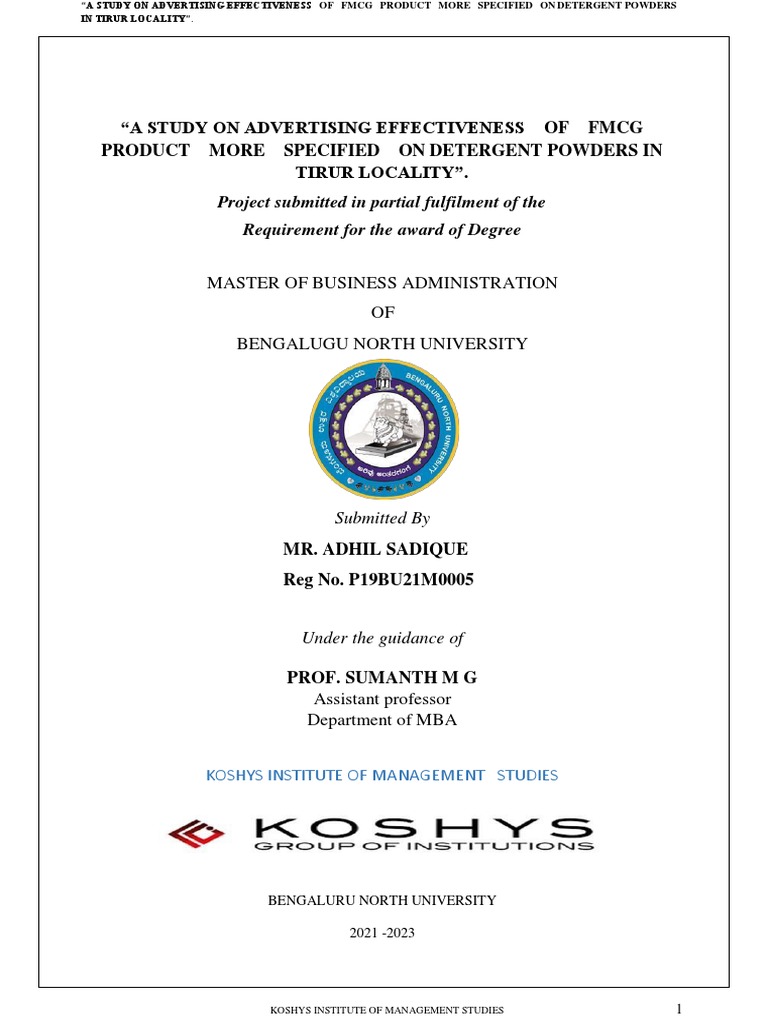 adhil sadiq loaded project | PDF | Soap | Advertising