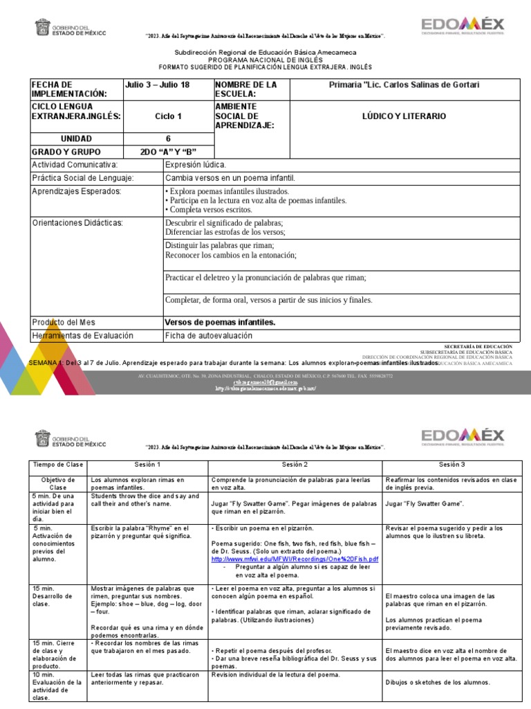2do Grado Proni Julio Icg | PDF | Educación primaria | Lingüística