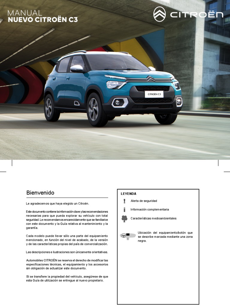 Manual C3 CC21 Digital | PDF | Neumático | Acelerador