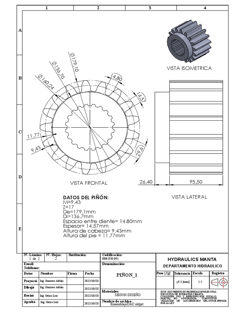 Piñon-1 Planos | PDF