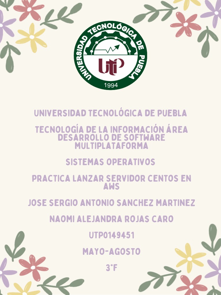 Reporte Lanzar Servidor CentOS en AWS - Instalar Servidor Linux en Nube de AWS | PDF | Red de ...
