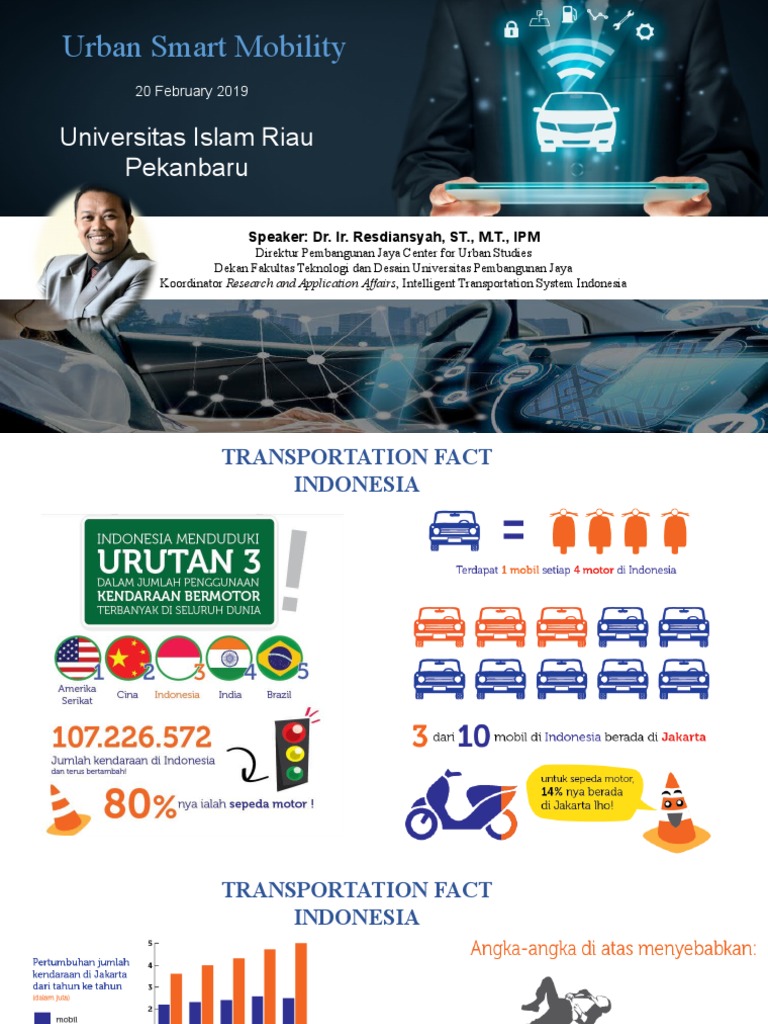 Seminar Smart Mobility and Smart City UIR-Resdiansyah | PDF