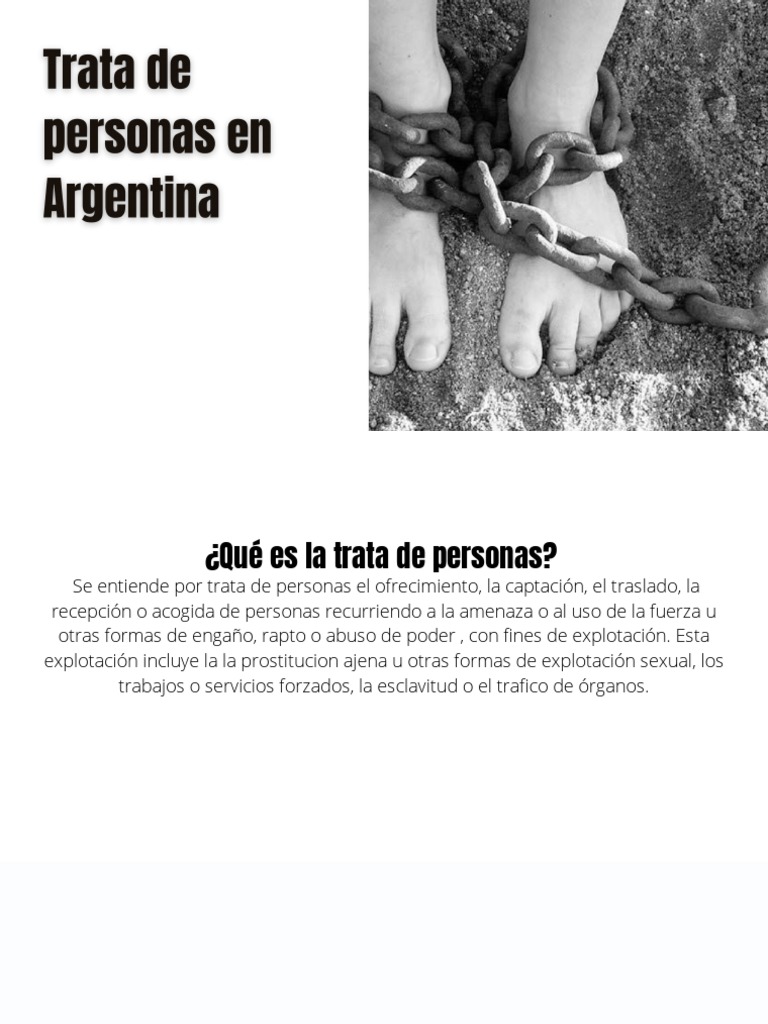 La Trata de Personas en Argentina | Descargar gratis PDF | Trata de ...