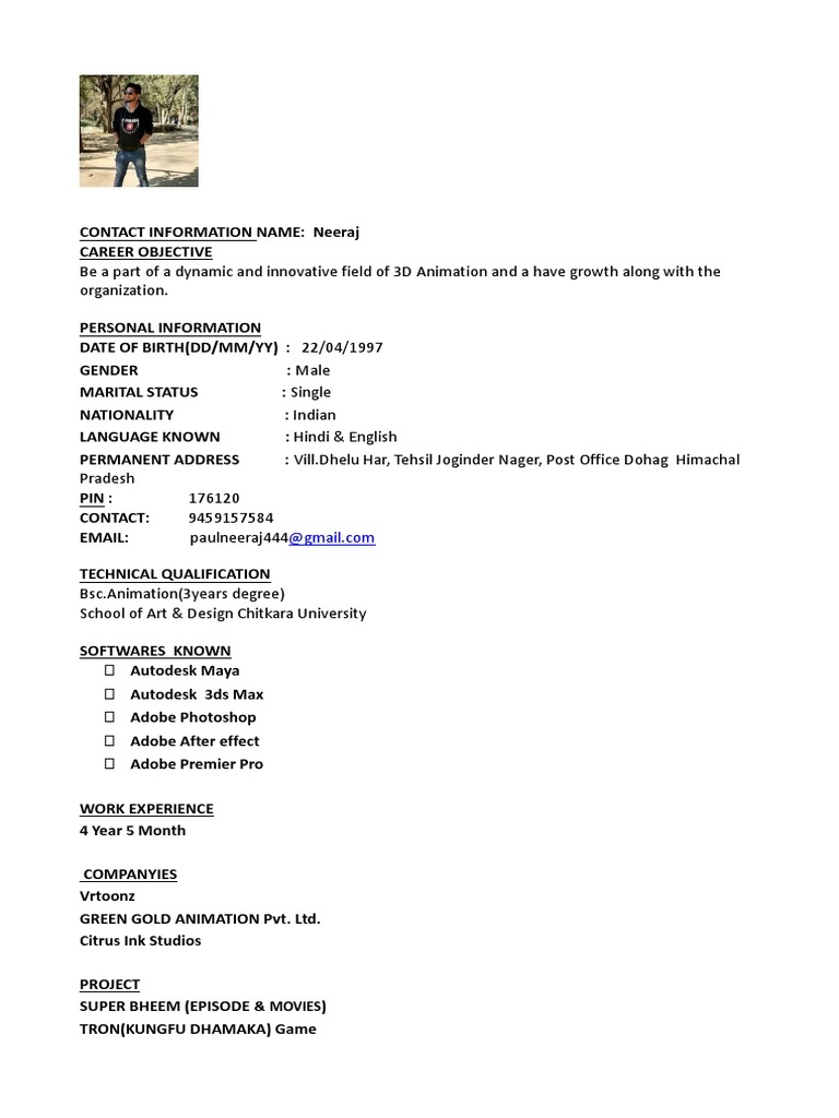 Neeraj Resume | PDF