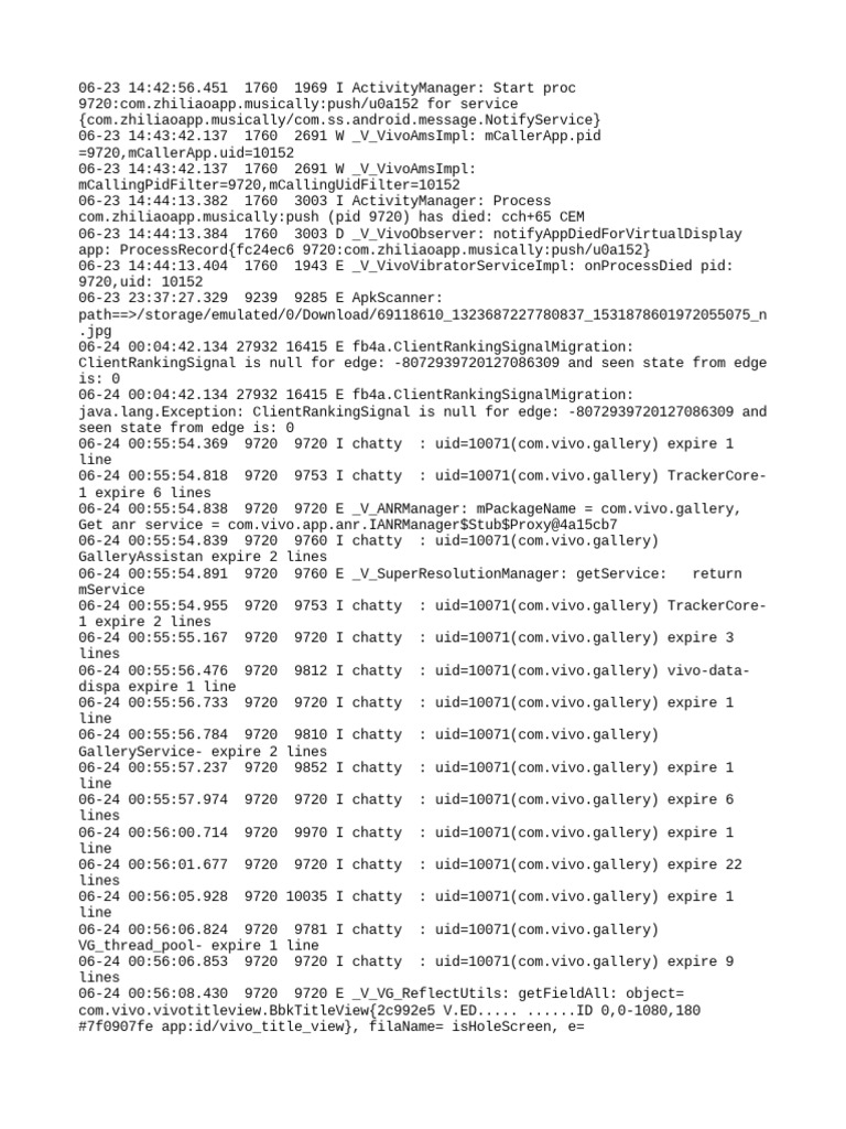 Log | PDF | Android (Operating System) | Information Technology Management