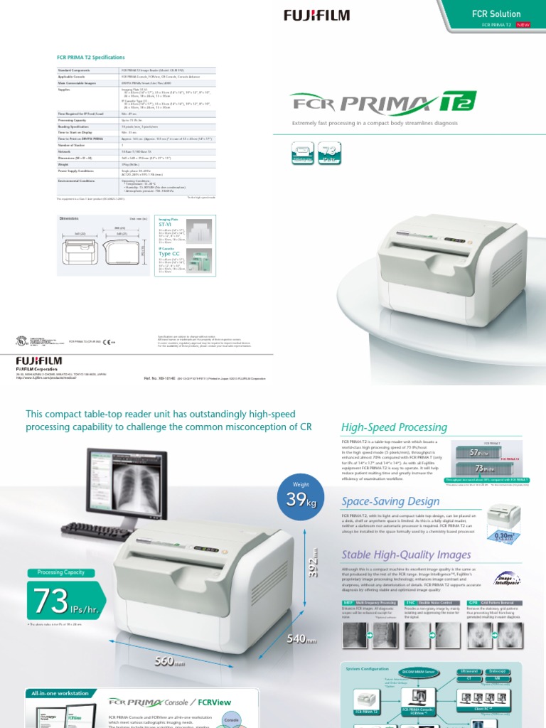 FCR Prima t2 Brochure | PDF | Physical Sciences