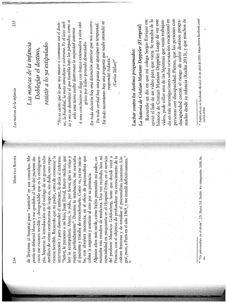 MARCELO ROCHA Las Marcas de La Infancia Cap. 5 1 | PDF