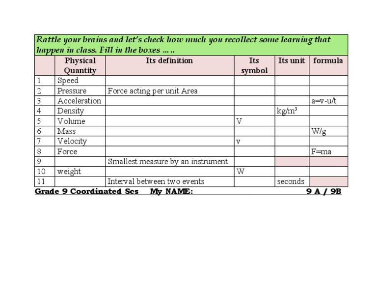 Motion Worksheet | PDF