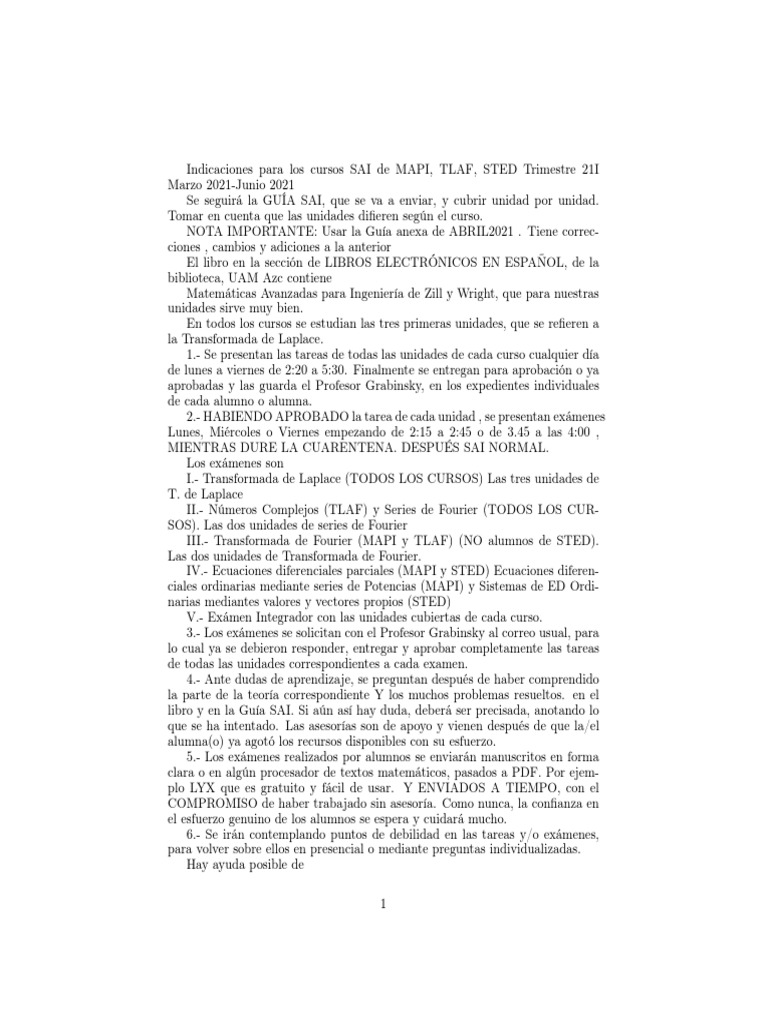 21I Reglas MAPI, TLAF, STED | PDF | Matemáticas
