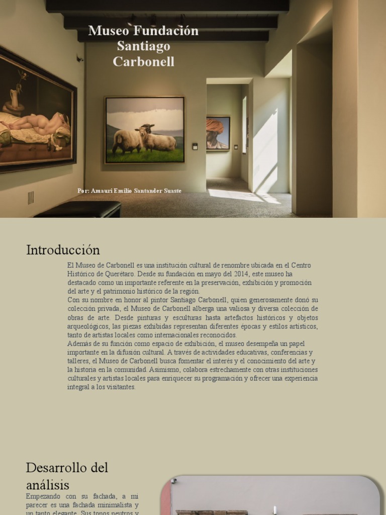 Museo Fundación Santiago Carbonell | PDF | Museo | Las artes