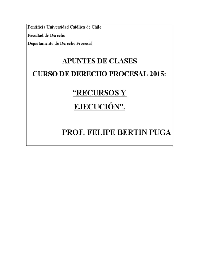 Bertin Procedimiento Ejecucion Especiales 2015 | PDF | Sentencia (ley) | Jurisdicción