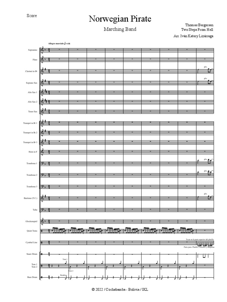 Norwegian Pirate SCORE | PDF | Music Production | Classical Music Groups