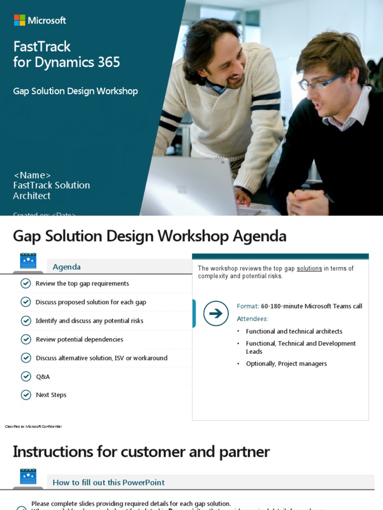 Gap Solution Design Workshop Template Pdf Business Process
