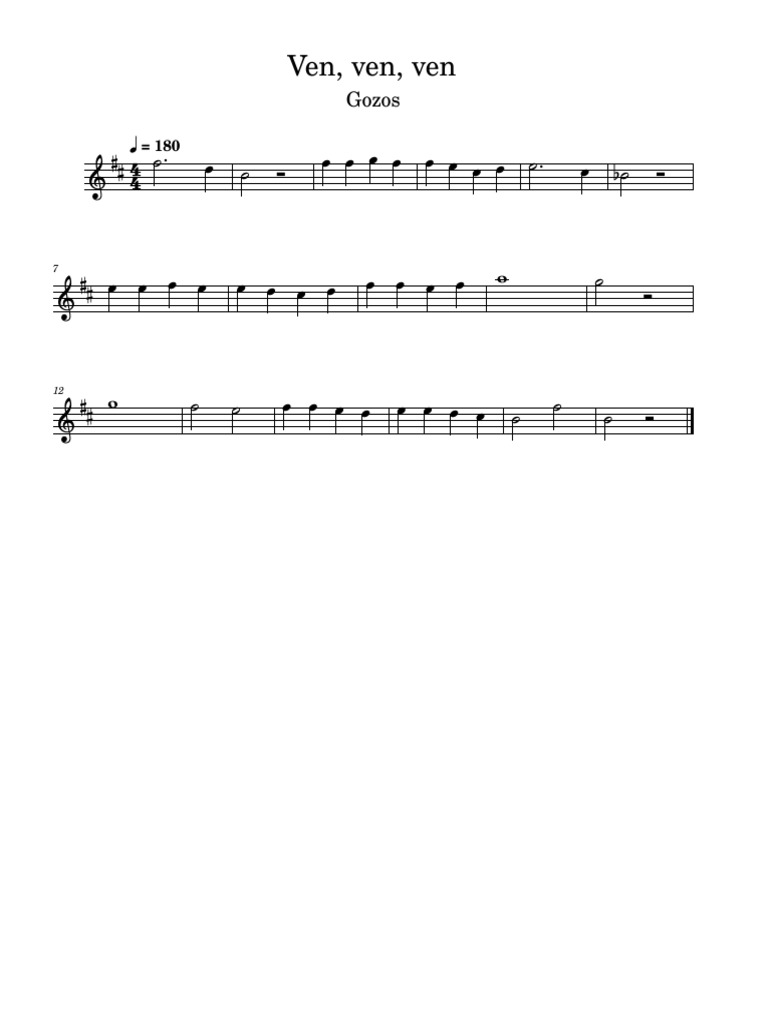 Ven, Ven, Ven | PDF