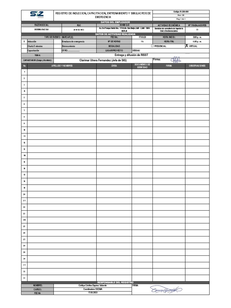 ENTREGA Y DIFUSIÓN DEL RISST DESSAU | PDF