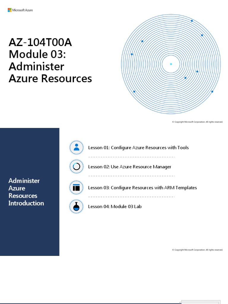 AZ 104T00A ENU PowerPoint - 03 | PDF | Microsoft Azure | Shell (Computing)