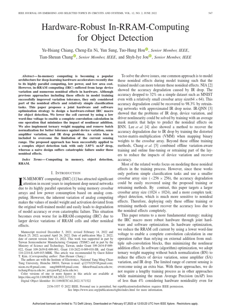 Chiang JESTCS 2022 | Download Free PDF | Analog To Digital Converter ...