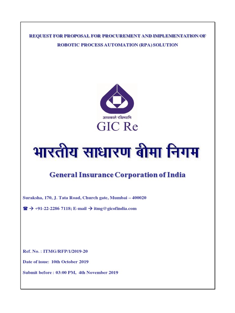 RFP-for-ROBOTIC-PROCESS-AUTOMATION-RPA-SOLUTION | PDF | Non Disclosure ...