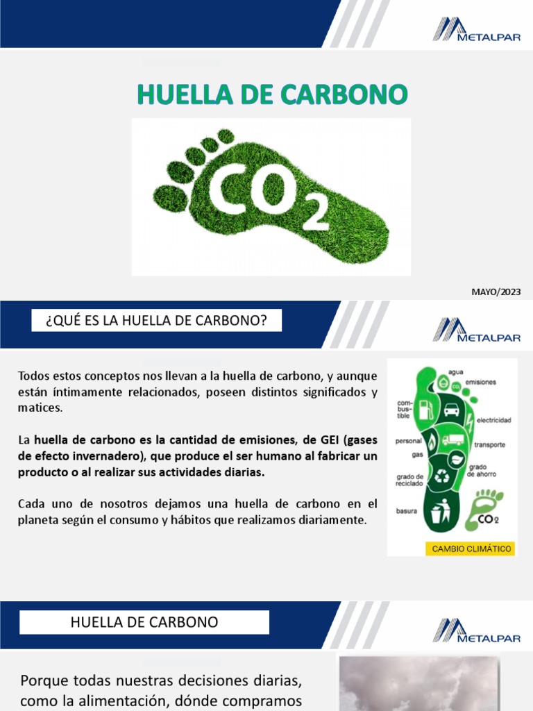 Huella de Carbono | PDF | Huella de carbono | Gases de efecto invernadero