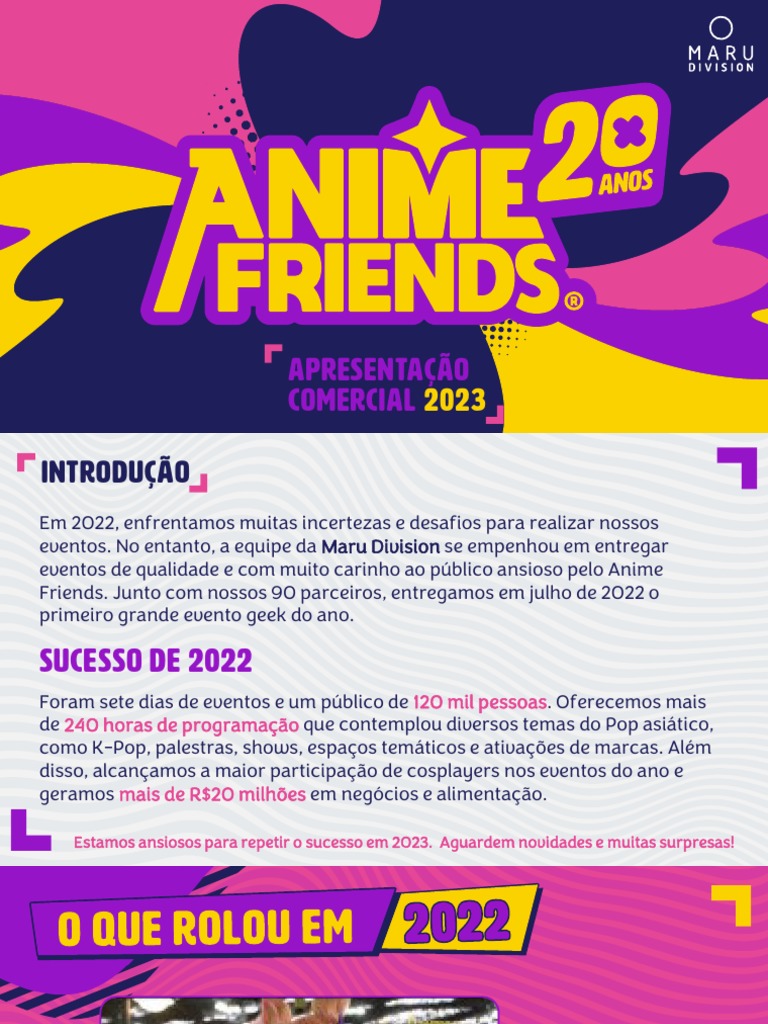 Anime Friends 2023: O Maior Evento Geek do Brasil | PDF