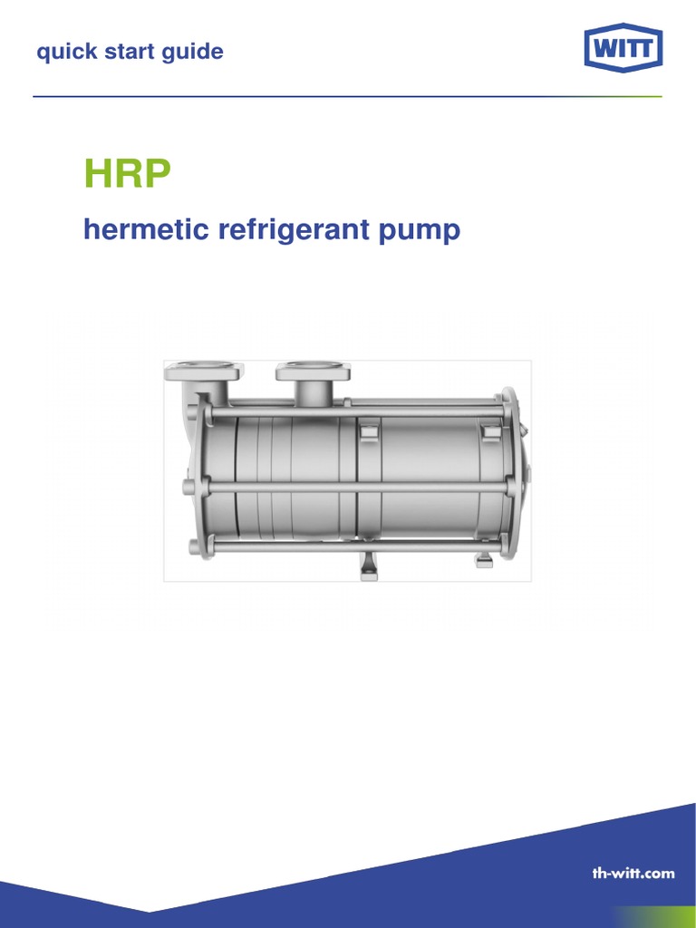 02 Manual-Quick-Start HRP en | PDF | Pump | Valve