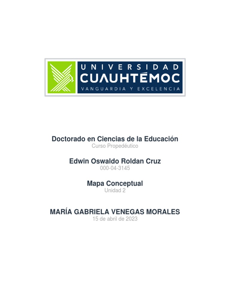 Edwin Oswaldo Roldan Cruz 2.2 MapaConceptual | PDF | Educación a ...