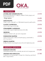 Incanta Menu Br693txx | PDF | Sushi | Tofu