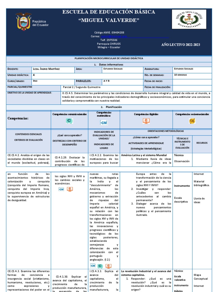 Eess Unidad 4 9no | PDF | Aprendizaje | Capitalismo