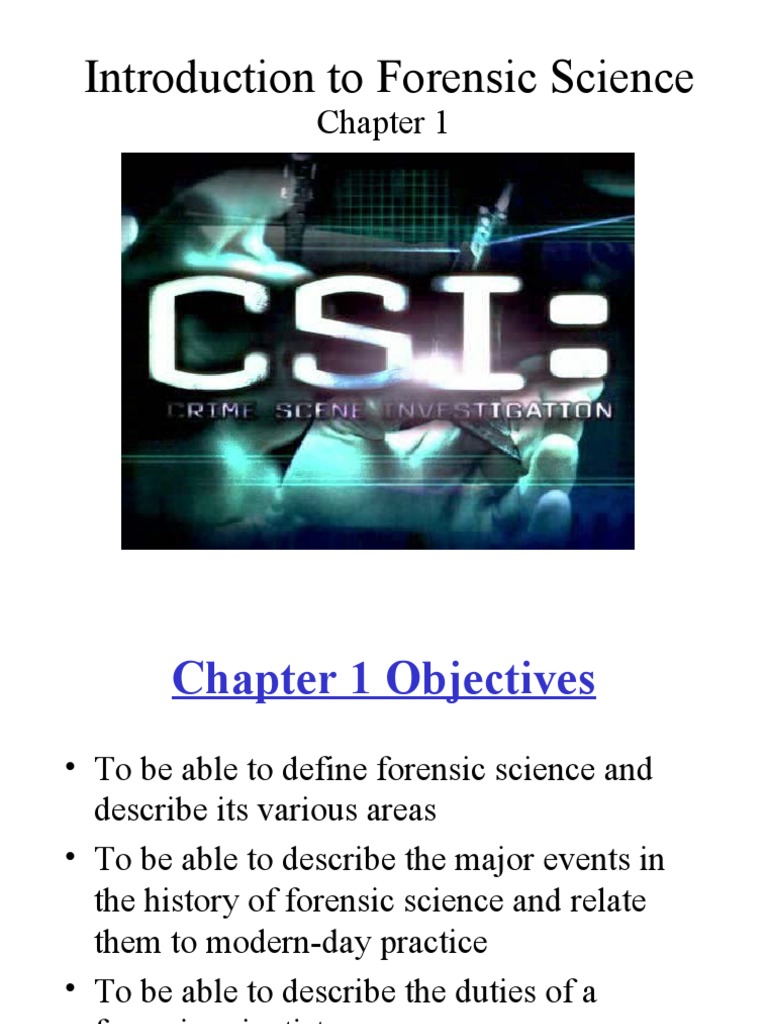 Chapter 1 | PDF | Forensic Science | Pathology