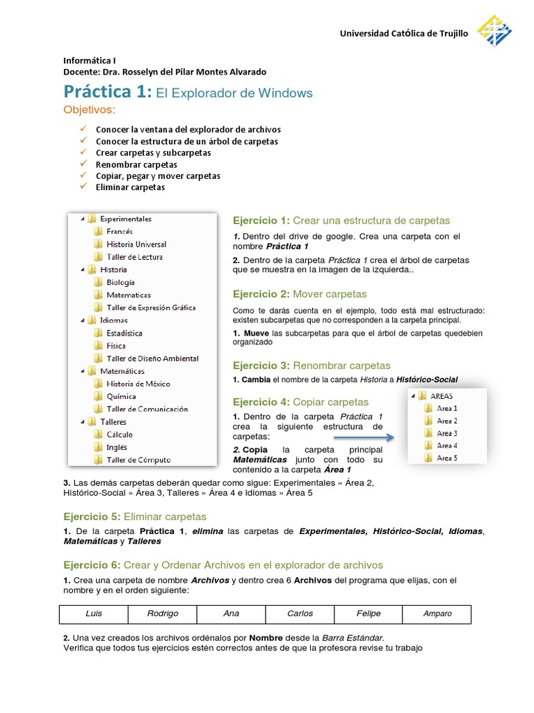 Practica1 - CREACION DE CARPETAS | PDF | Archivo de computadora ...