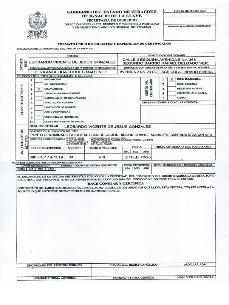 formato expedicion de certificado | PDF