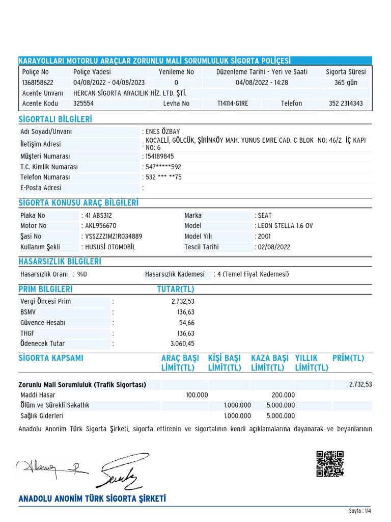 Enes Özbay TRF | PDF