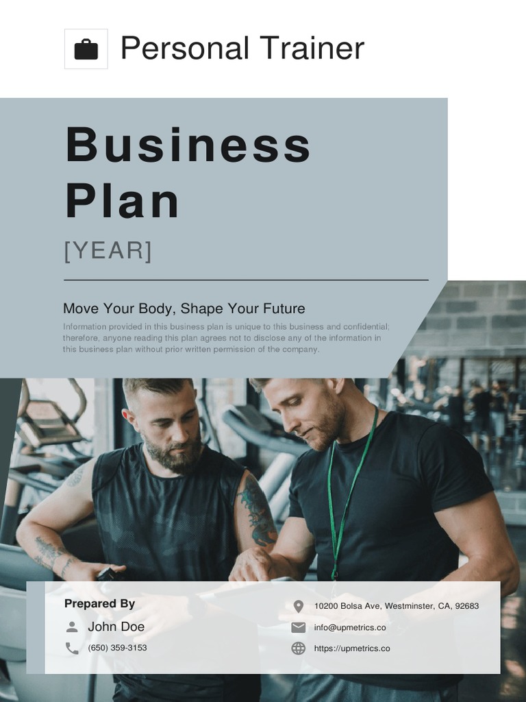 Personal Trainer Business Plan | PDF | Swot Analysis | Gross Margin