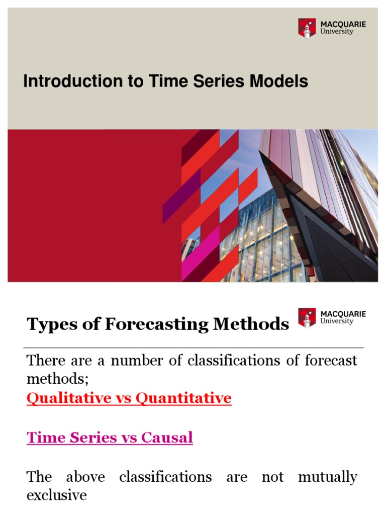 Introduction To Time Series Models | PDF | Forecasting | Time Series